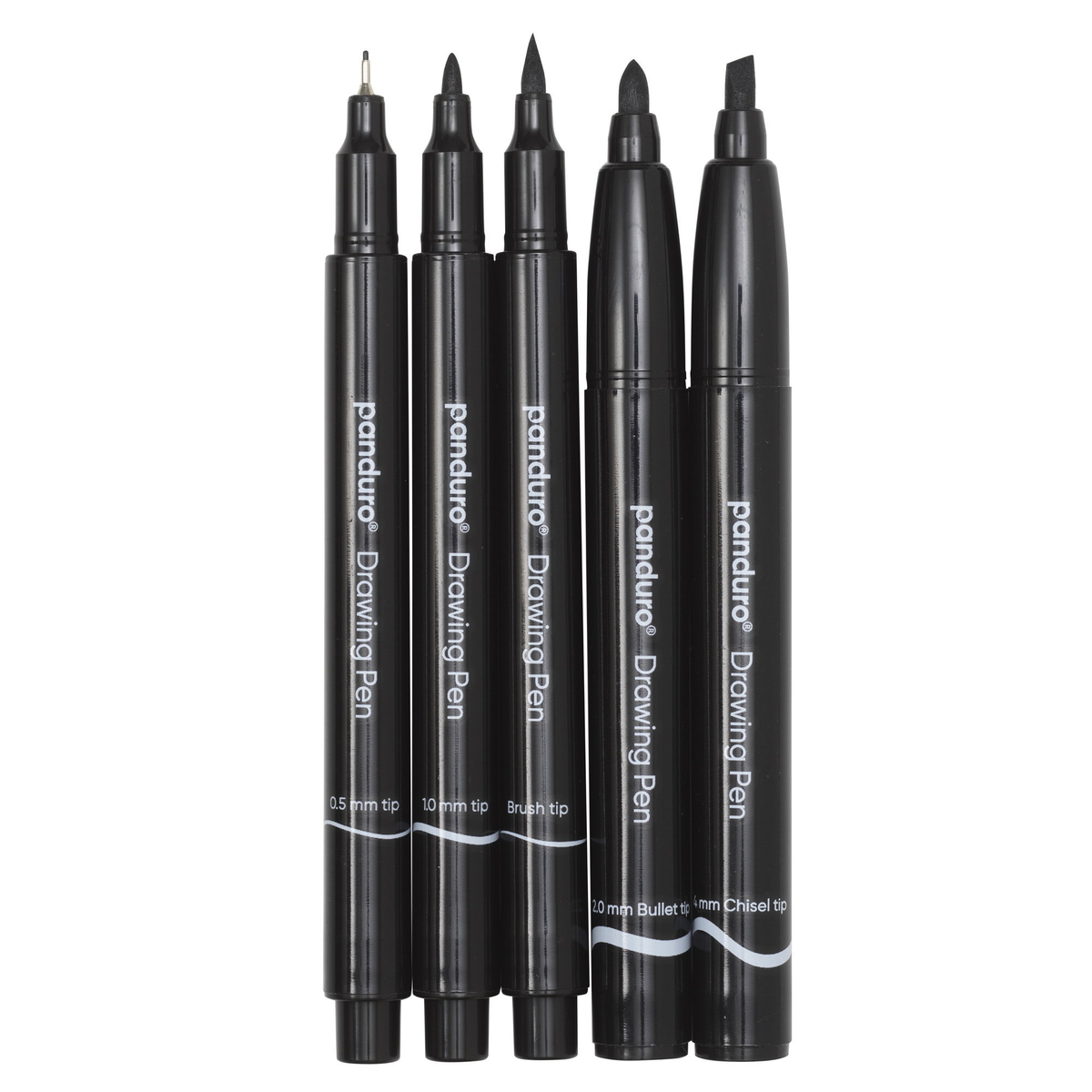 Panduro tuschpennor 5-pack