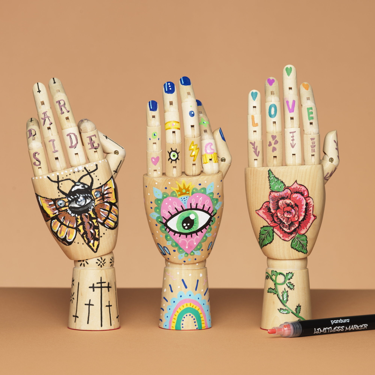 Design en modelhånd