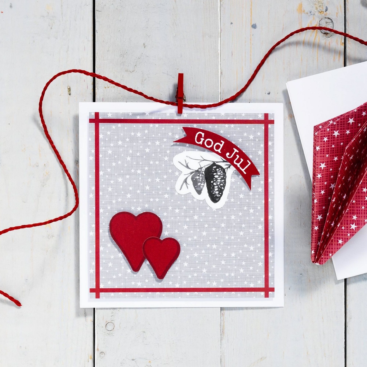 Julkort med cut outs