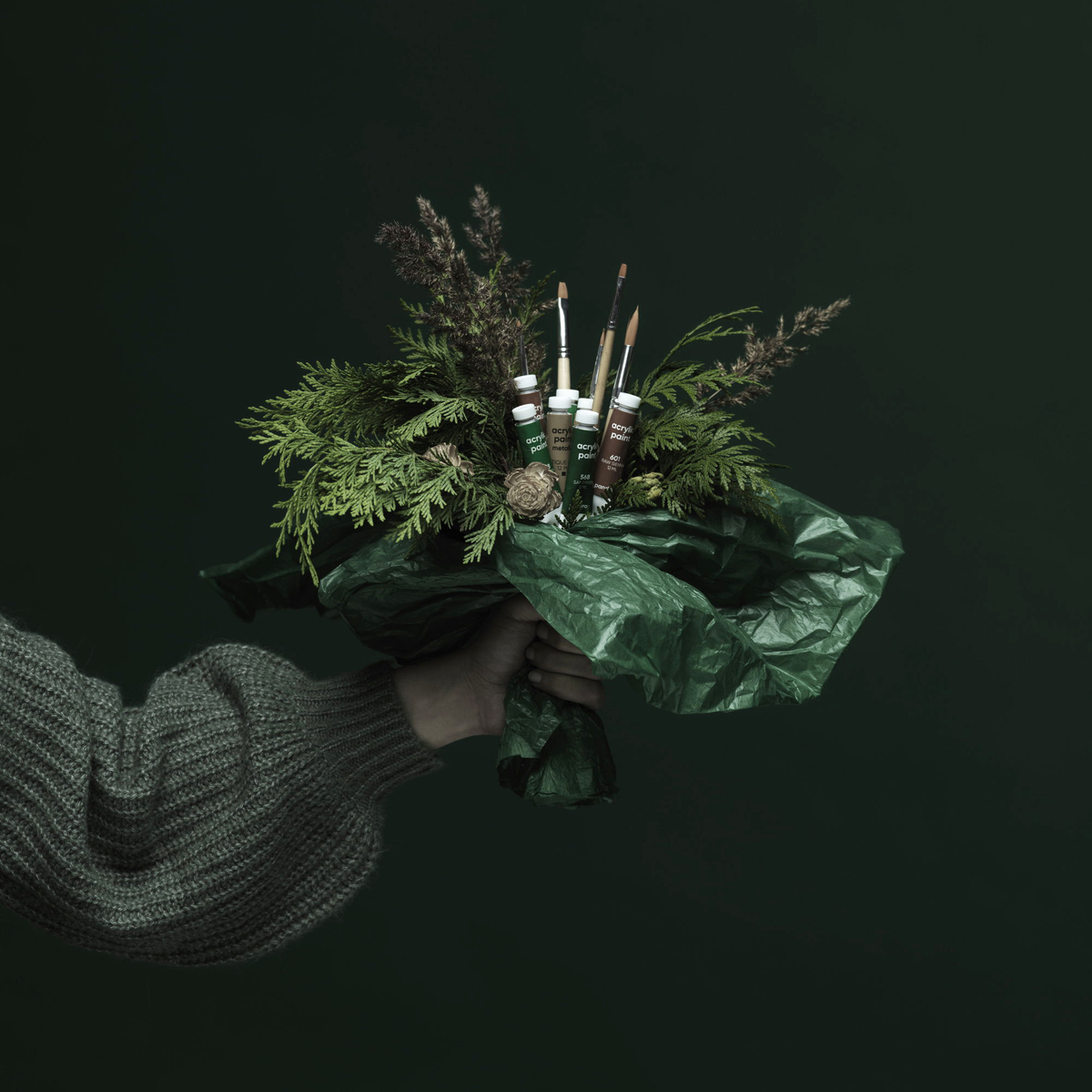 Ge bort en målarbukett