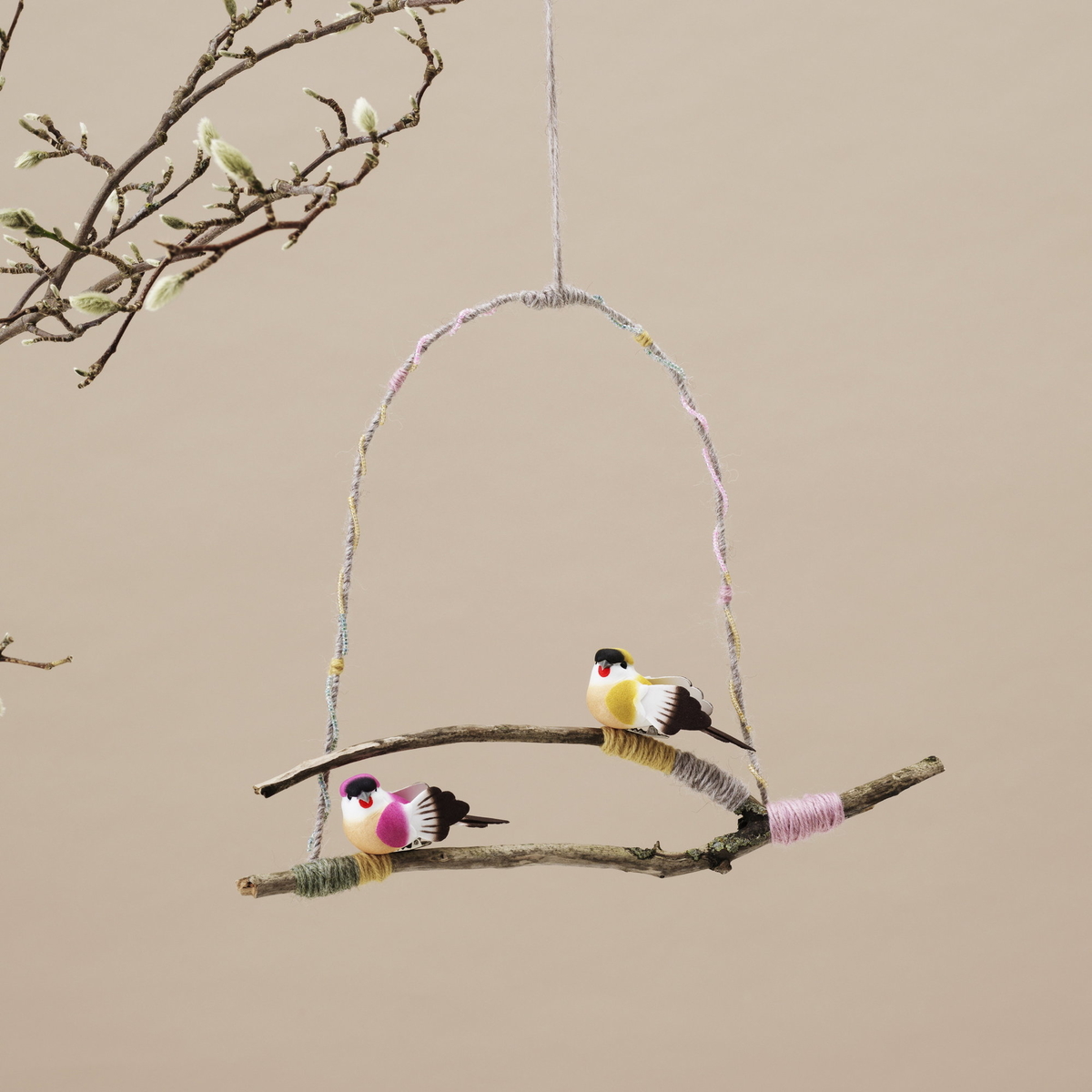 Akrylmaling Av Fugler